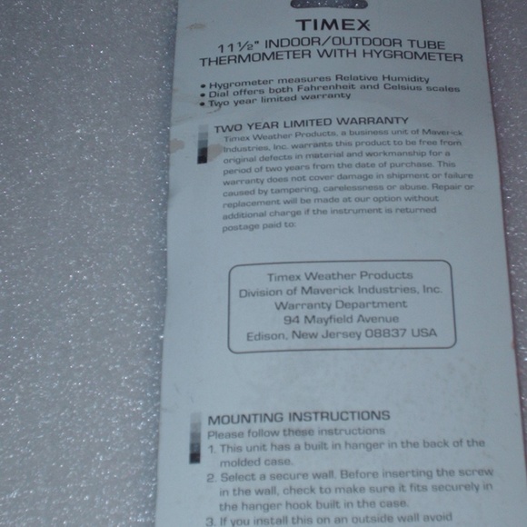 Timex | Accents | Timex Indooroutdoor Thermometer W Hygrometer | Poshmark